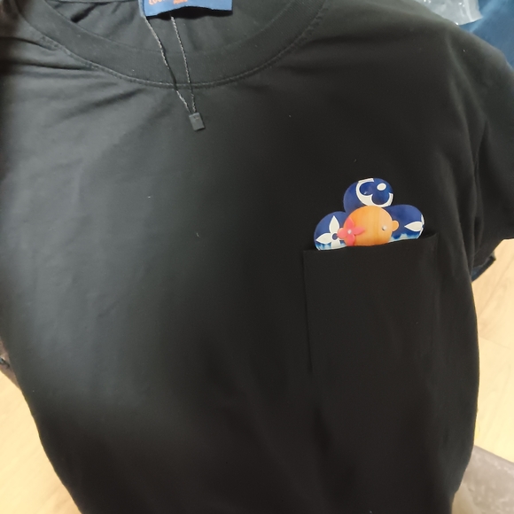 Louis Vuitton | Shirts | Louis Vuitton Black Tee With Cartoon Pocket ...